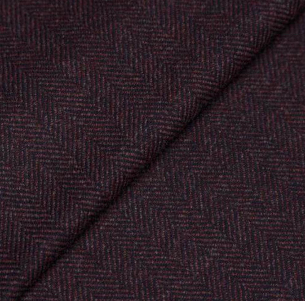 R P SPORTS JACKET / LORO PIANA / BURGUNDY HERRINGBONE / CLASSIC FIT ...